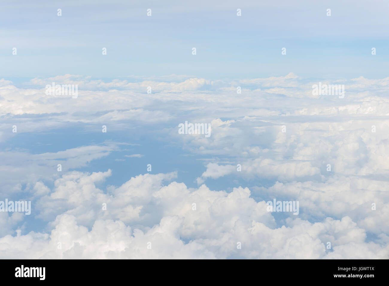 Blue sky and Clouds as seen through window of aircraft Stock Photo - Alamy