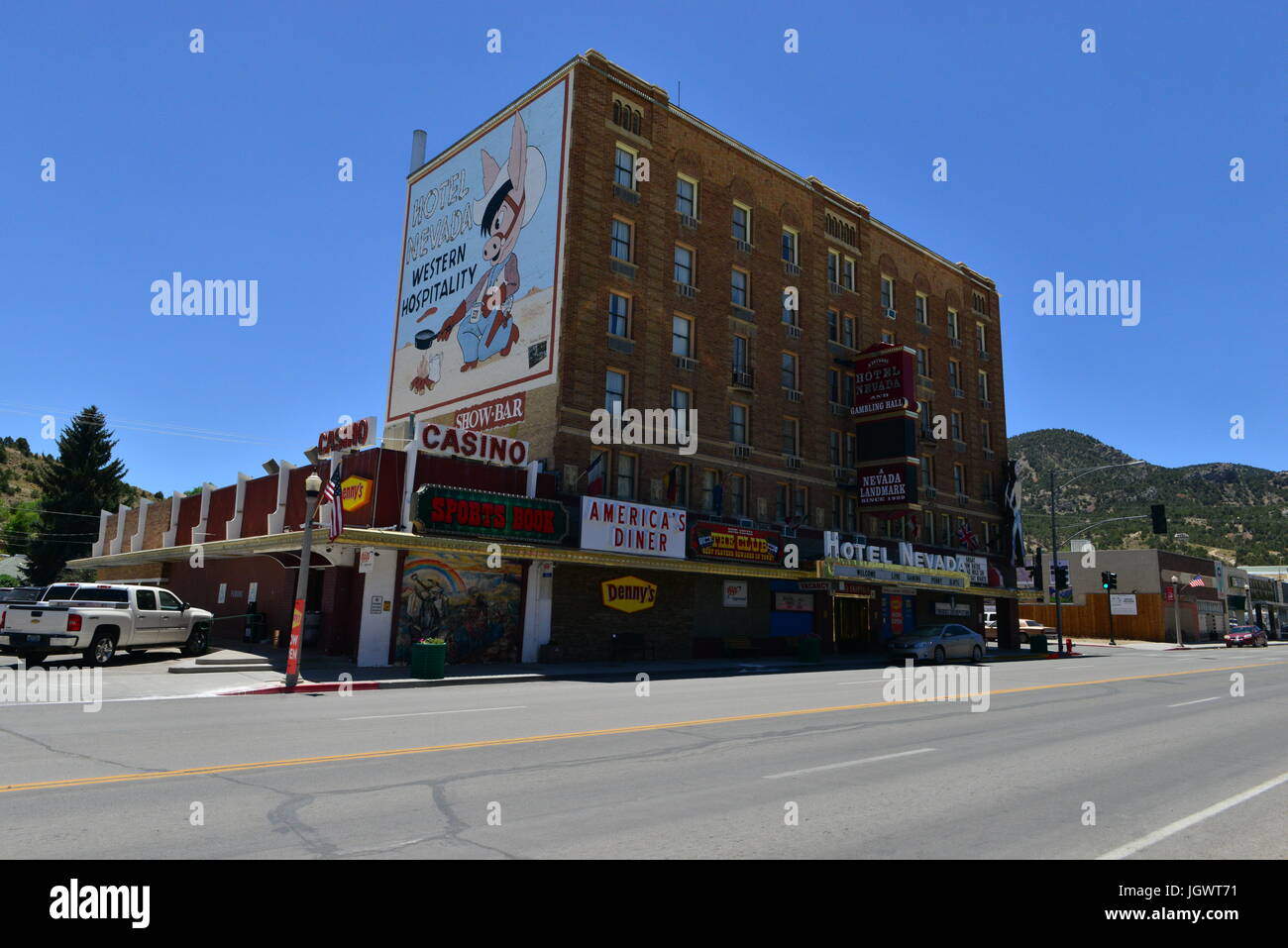 The town of Ely in Nevada, USA Stock Photo - Alamy