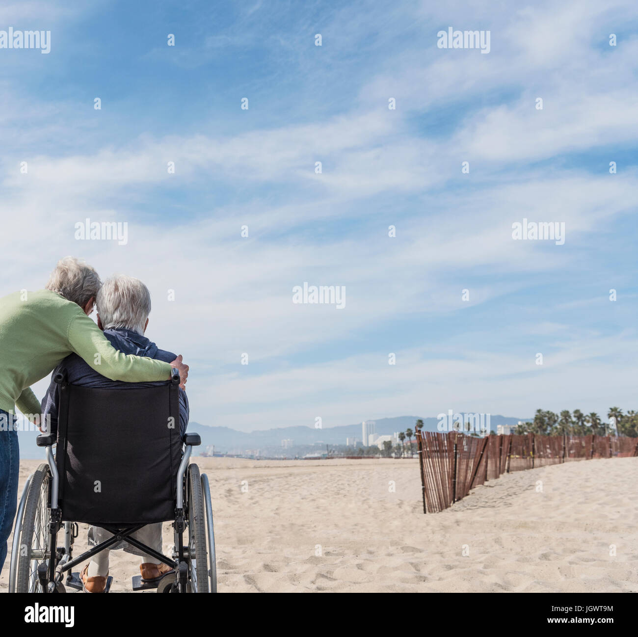 Wheelchair rear view hi-res stock photography and images - Alamy