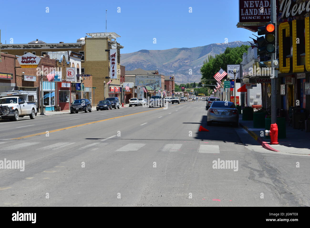 The town of Ely in Nevada, USA Stock Photo - Alamy