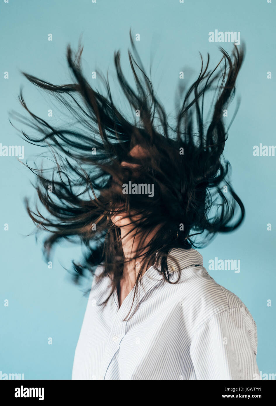 Back of head hair hi-res stock photography and images - Alamy