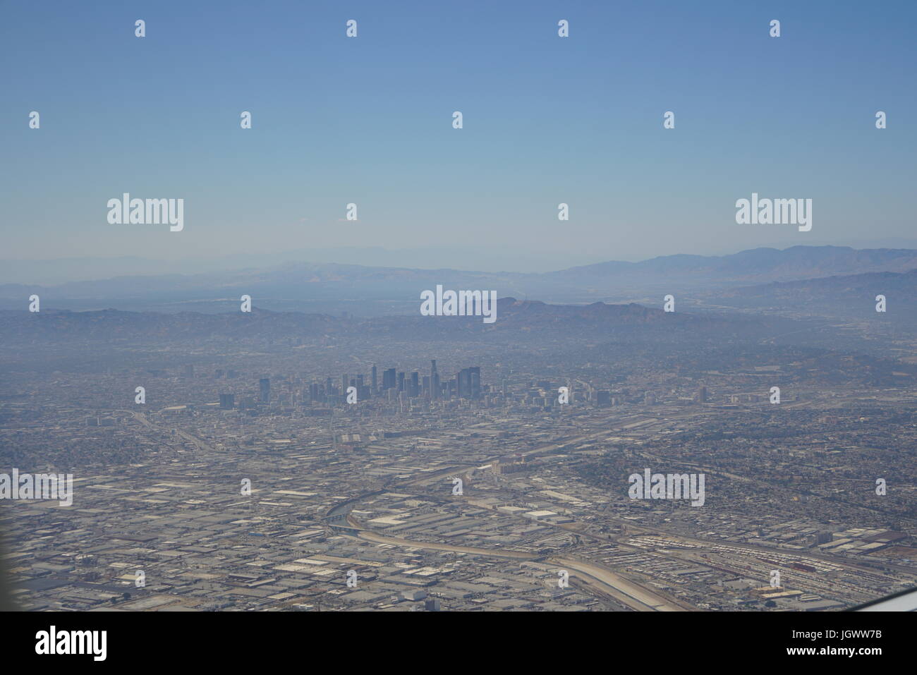 Los Angeles, California, United States from an airplane Stock Photo - Alamy