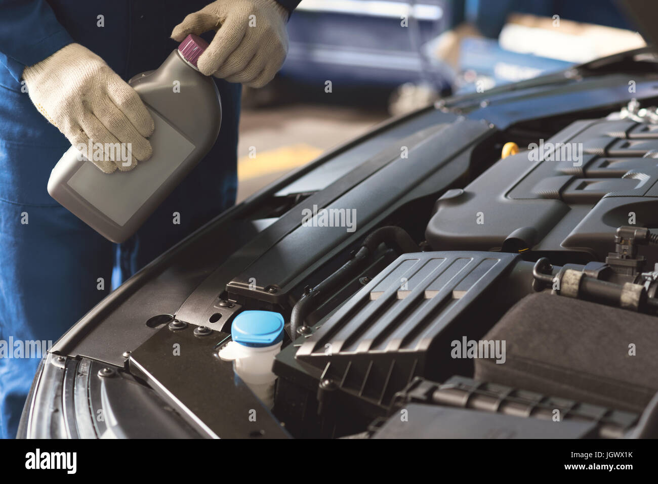 Professional care. Competent successful local tinker performing a ...