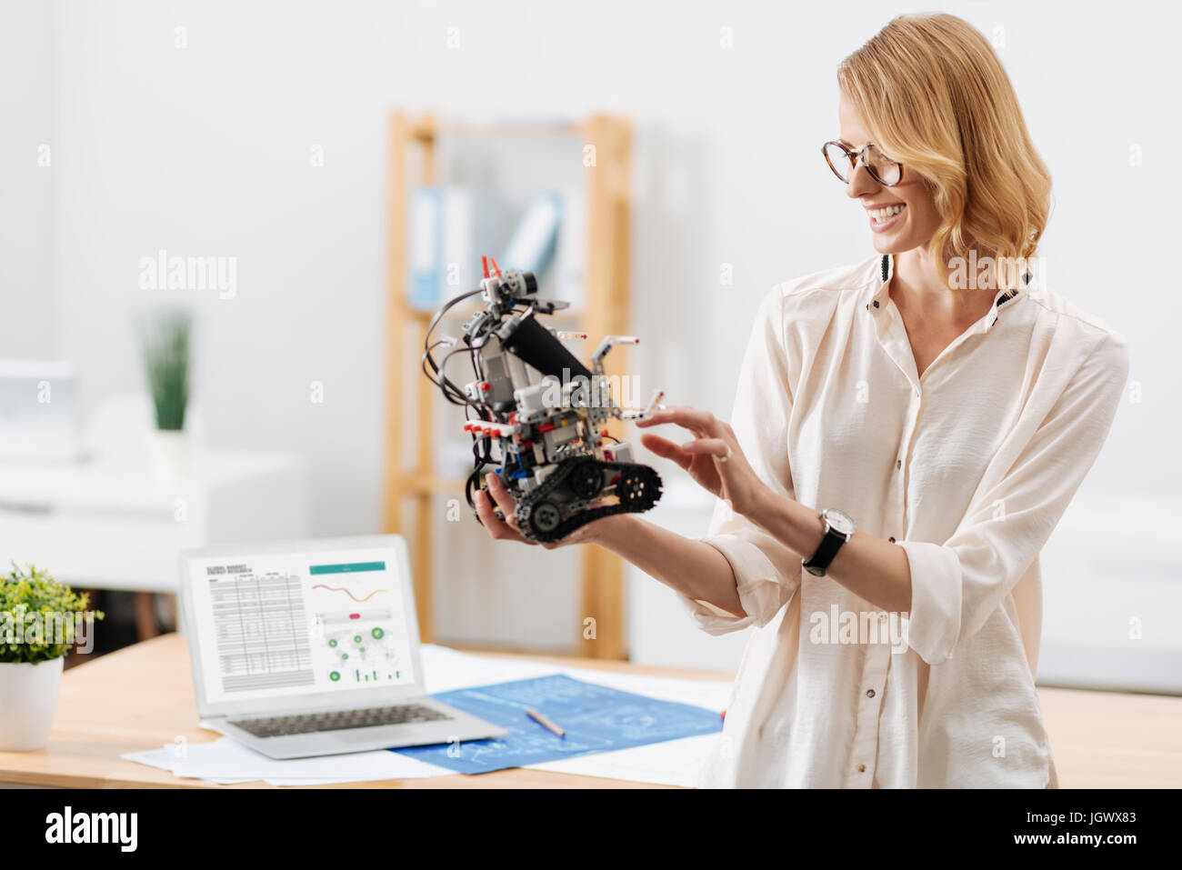 Lets become friends. Inventive skilled clever technology specialist ...