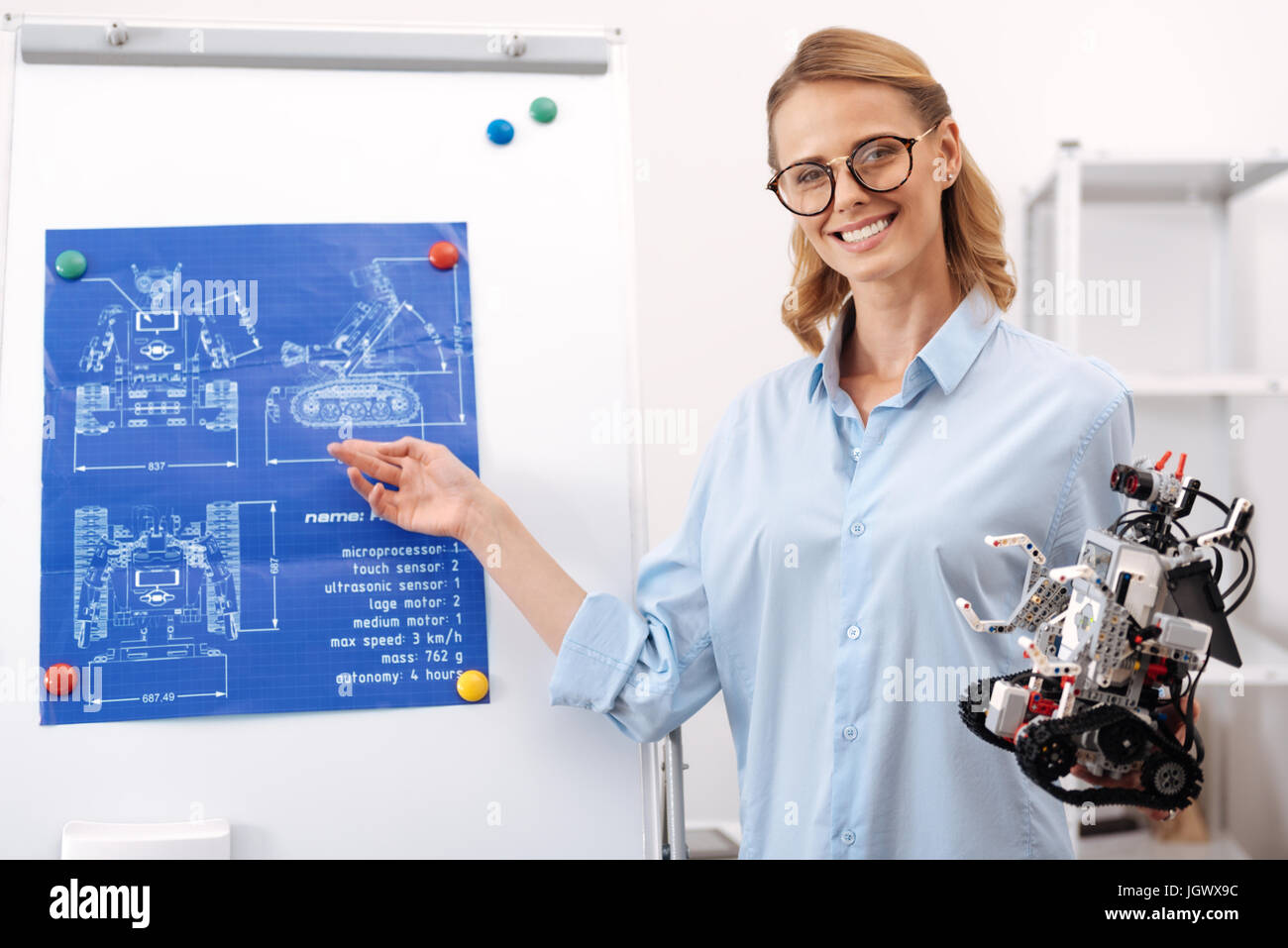 Integration of tech inventions in our life. Clever beautiful ...