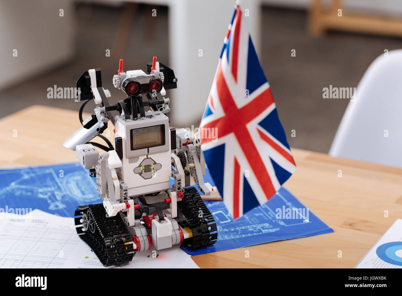 America in my heart forever. Electronic automatic digital robot ...