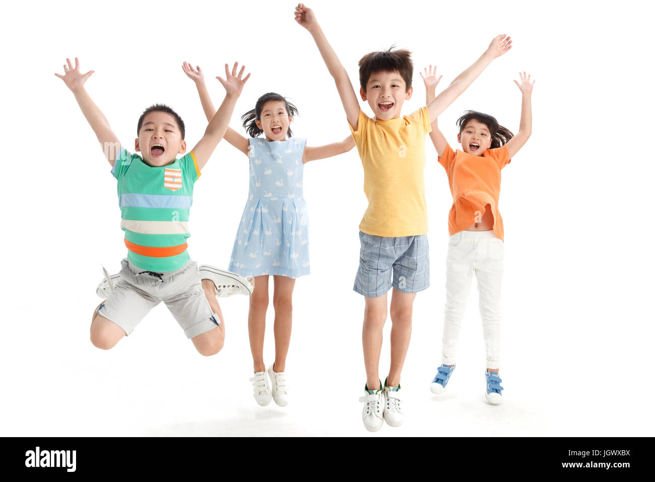 Moving both arms Cut Out Stock Images & Pictures - Alamy