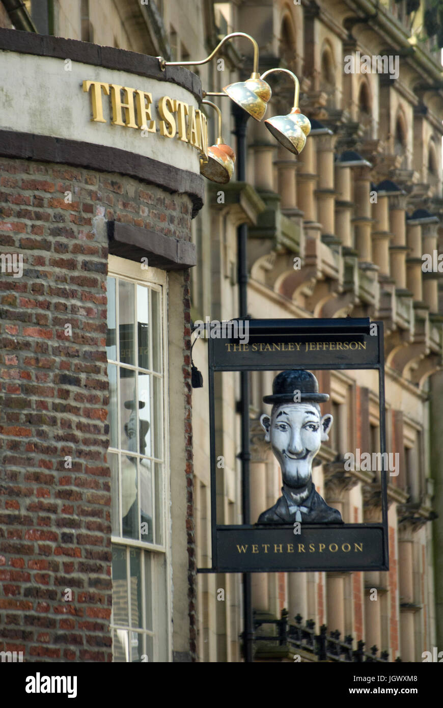 The Stanley Jefferson pub, Bishop Auckland Stock Photo - Alamy