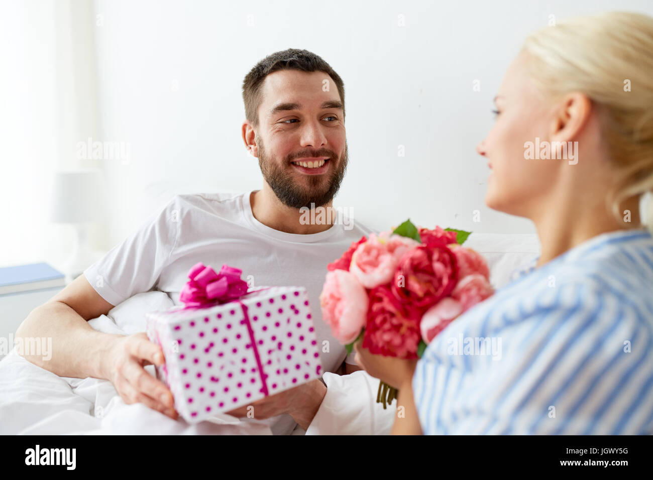 Happy family birthday gift hi-res stock photography and images - Alamy
