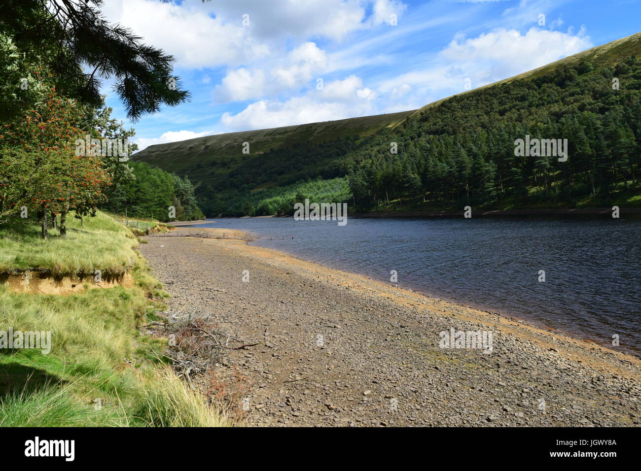 Ladybower water's edge Stock Photo - Alamy