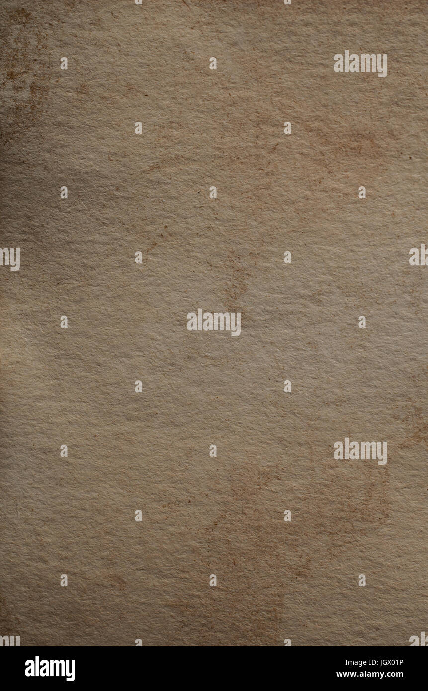Heavily textured, fibrous paper background texture, aged, stained and ...