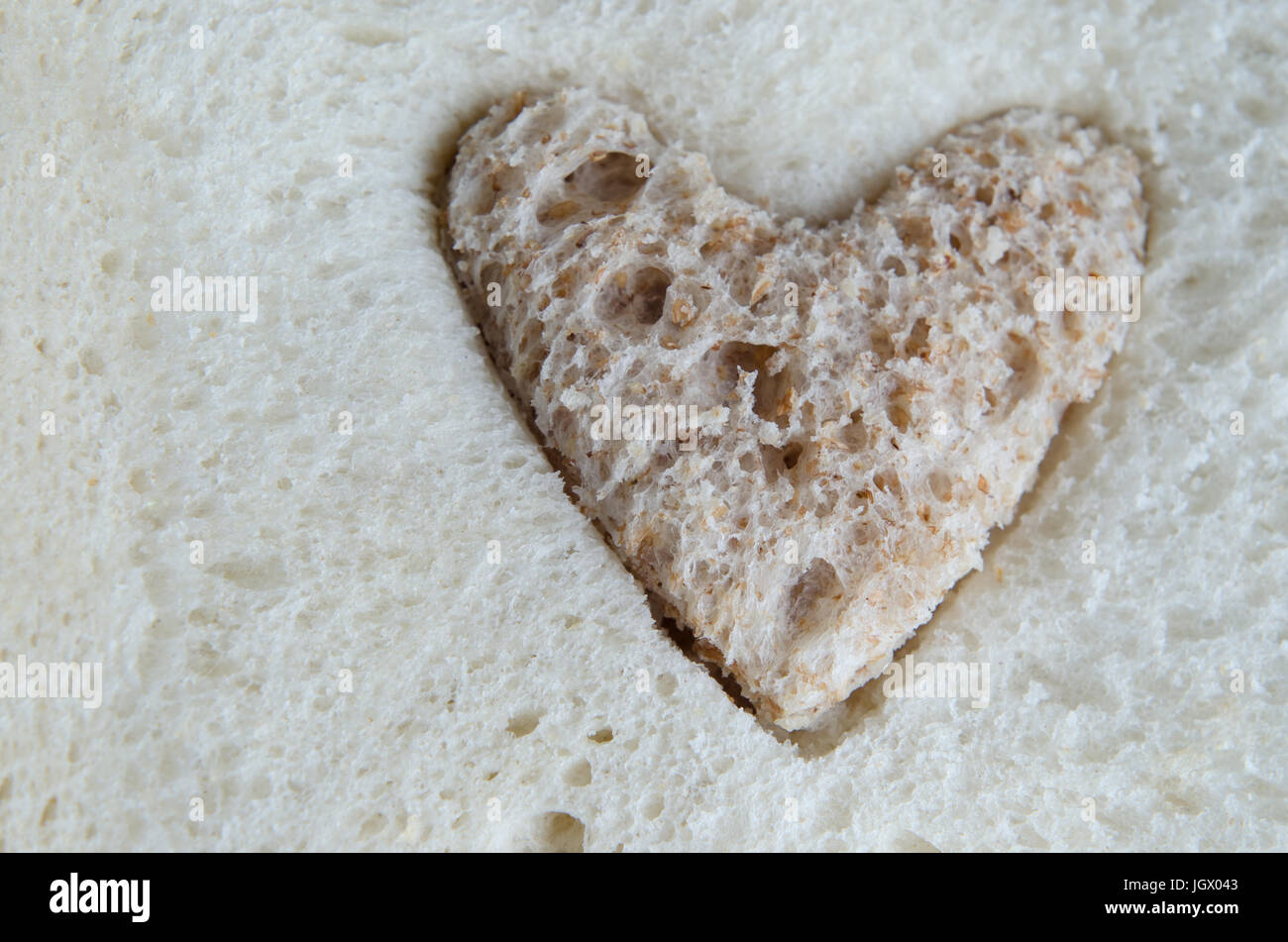 Heart Shaped Bread Wholemeal High Resolution Stock Photography and ...