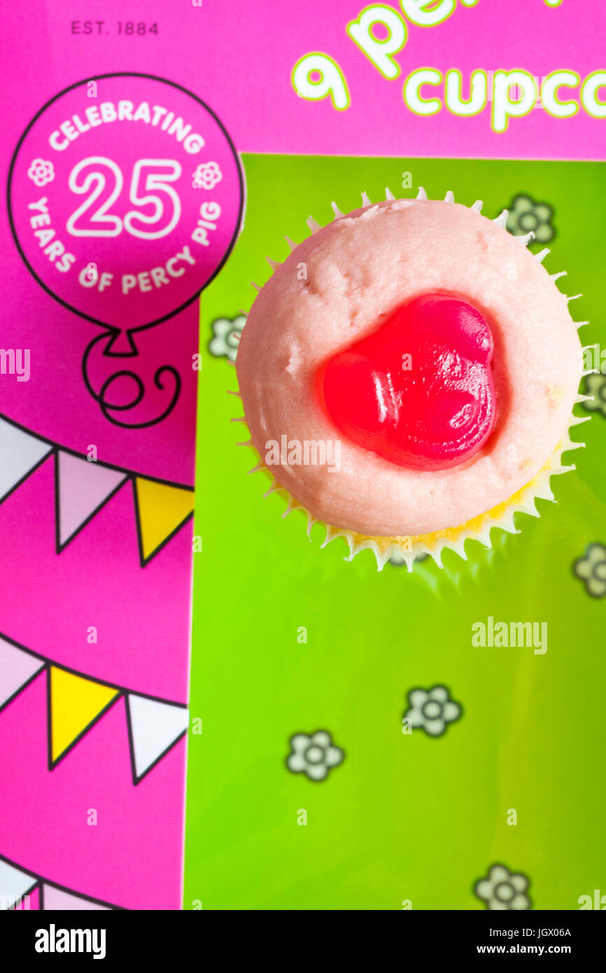 M&S Percy Piglet cupcakes celebrating 25 years of Percy Pig - sponge ...