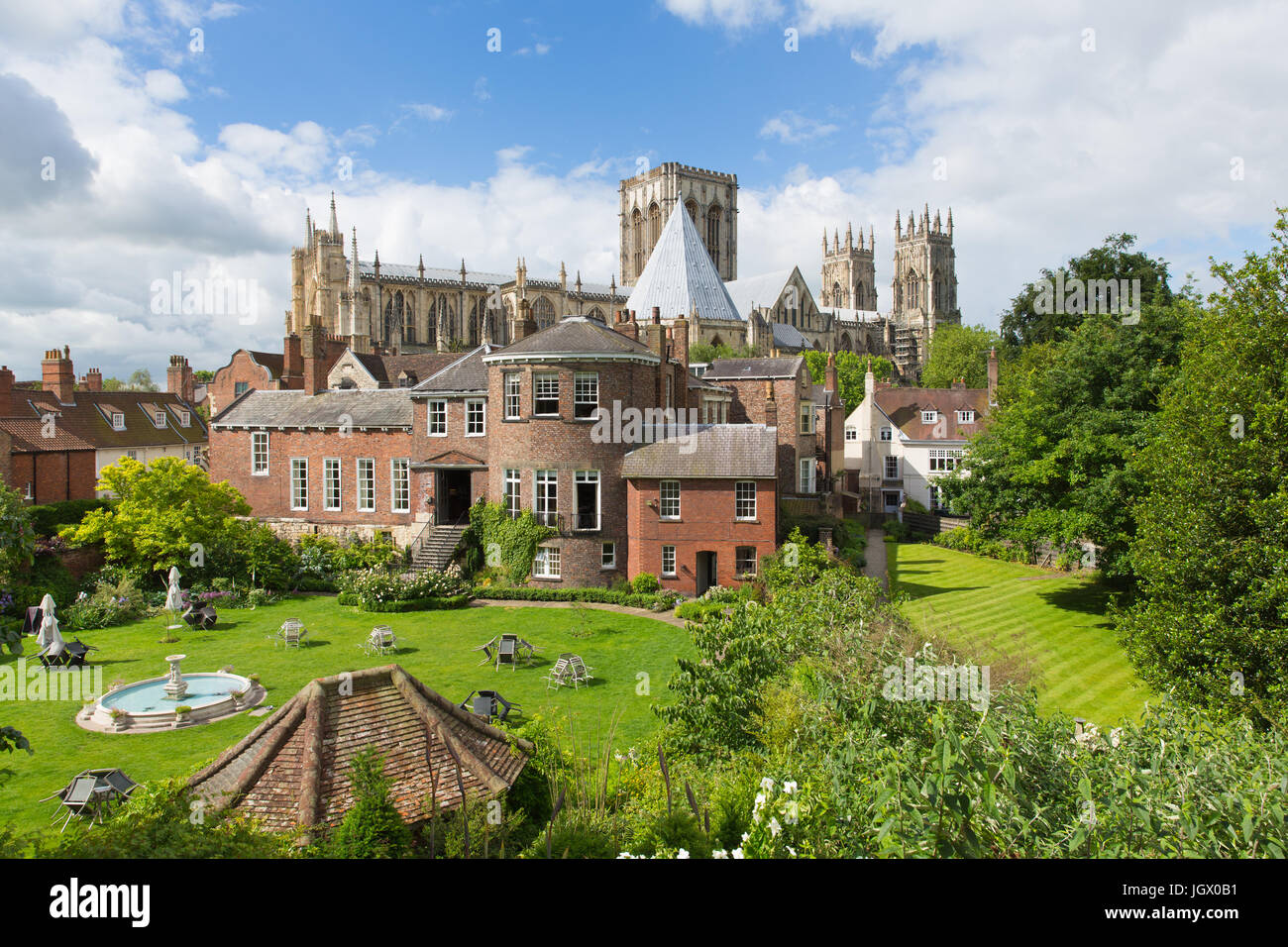 York Minster historic cathedral and tourist attraction in York England ...