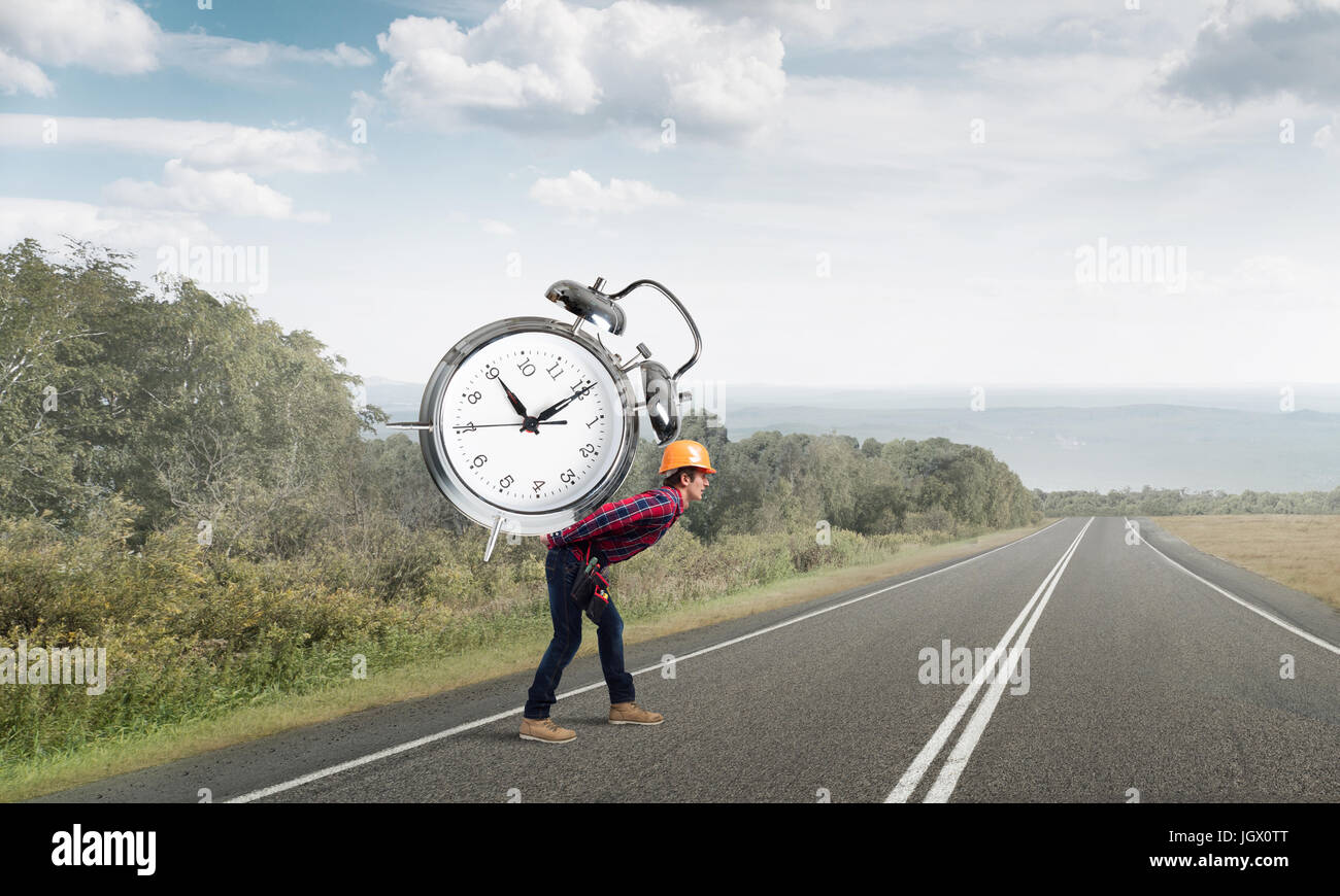 Construction contract deadline Stock Photo - Alamy