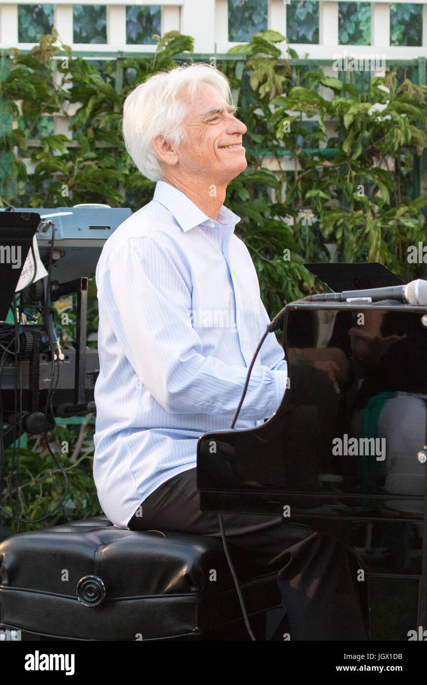 Newport Beach, California, USA. 9th July, 2017. Jazz pianist David ...