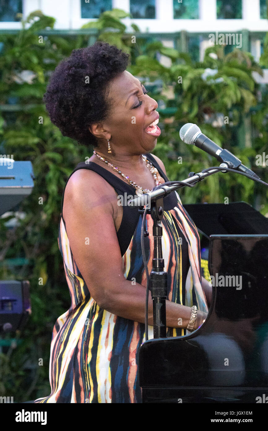 Newport Beach, California, USA. 9th July, 2017. Singer Oleta Adams ...