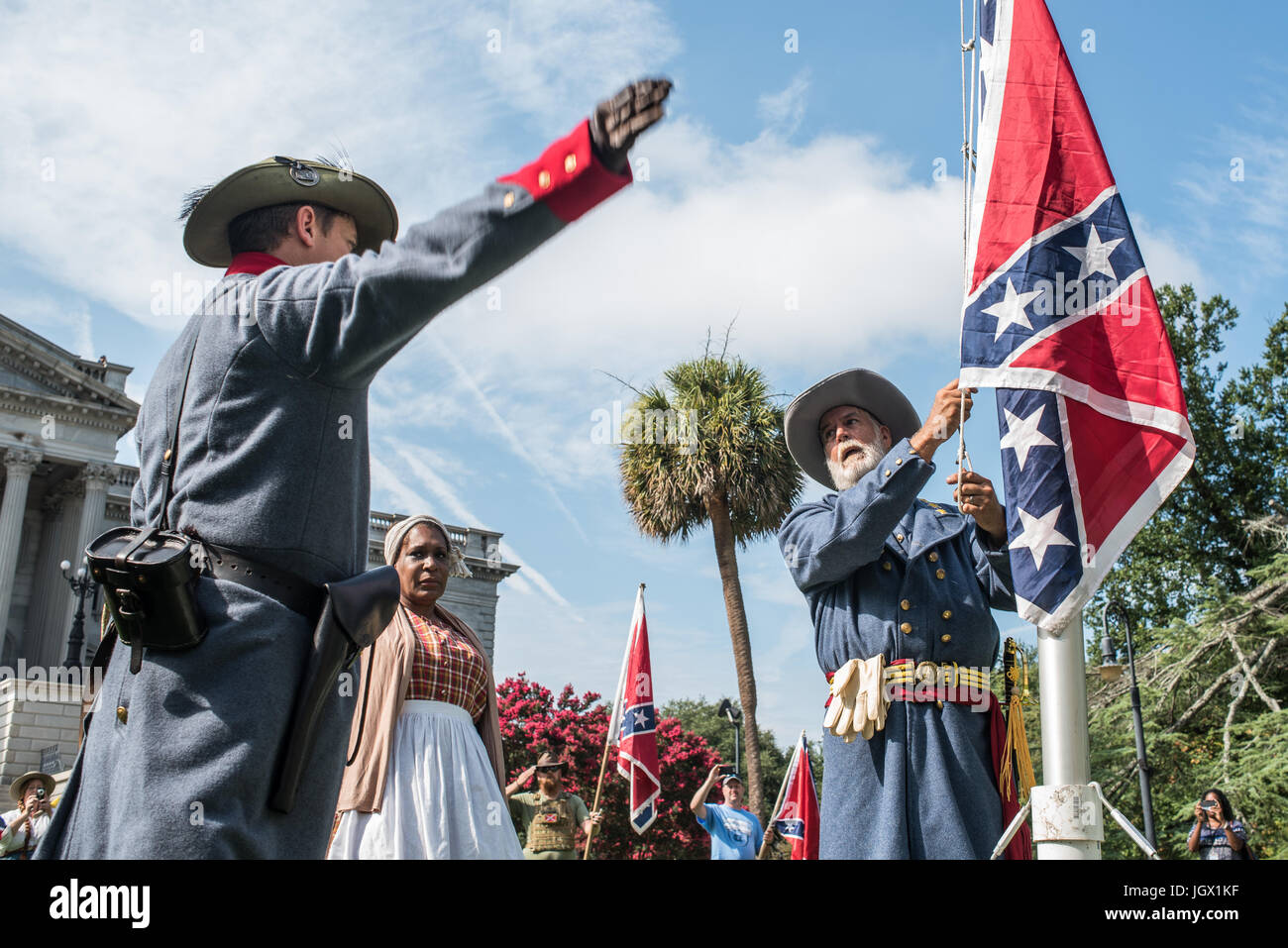 Raising a flag up the flag pole High Resolution Stock Photography and ...