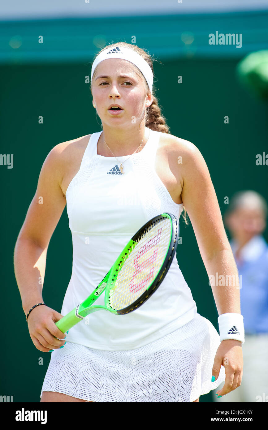 London, UK. 10th July, 2017. Jelena Ostapenko (LAT) Tennis : Jelena ...