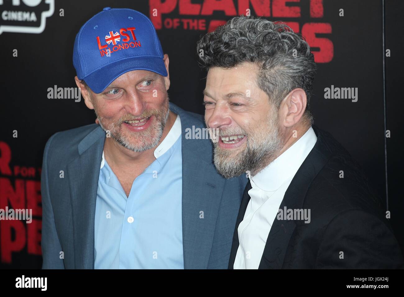 New York, NY, USA. 10th July, 2017. Woody Harrelson and Andy Serkis at ...
