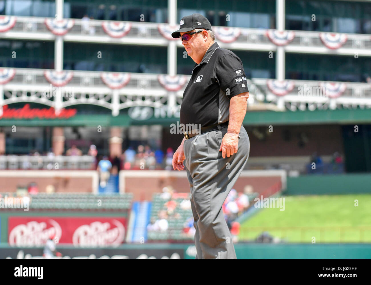 Jul 09, 2017: MLB umpire Joe West #22 during an MLB game between the ...