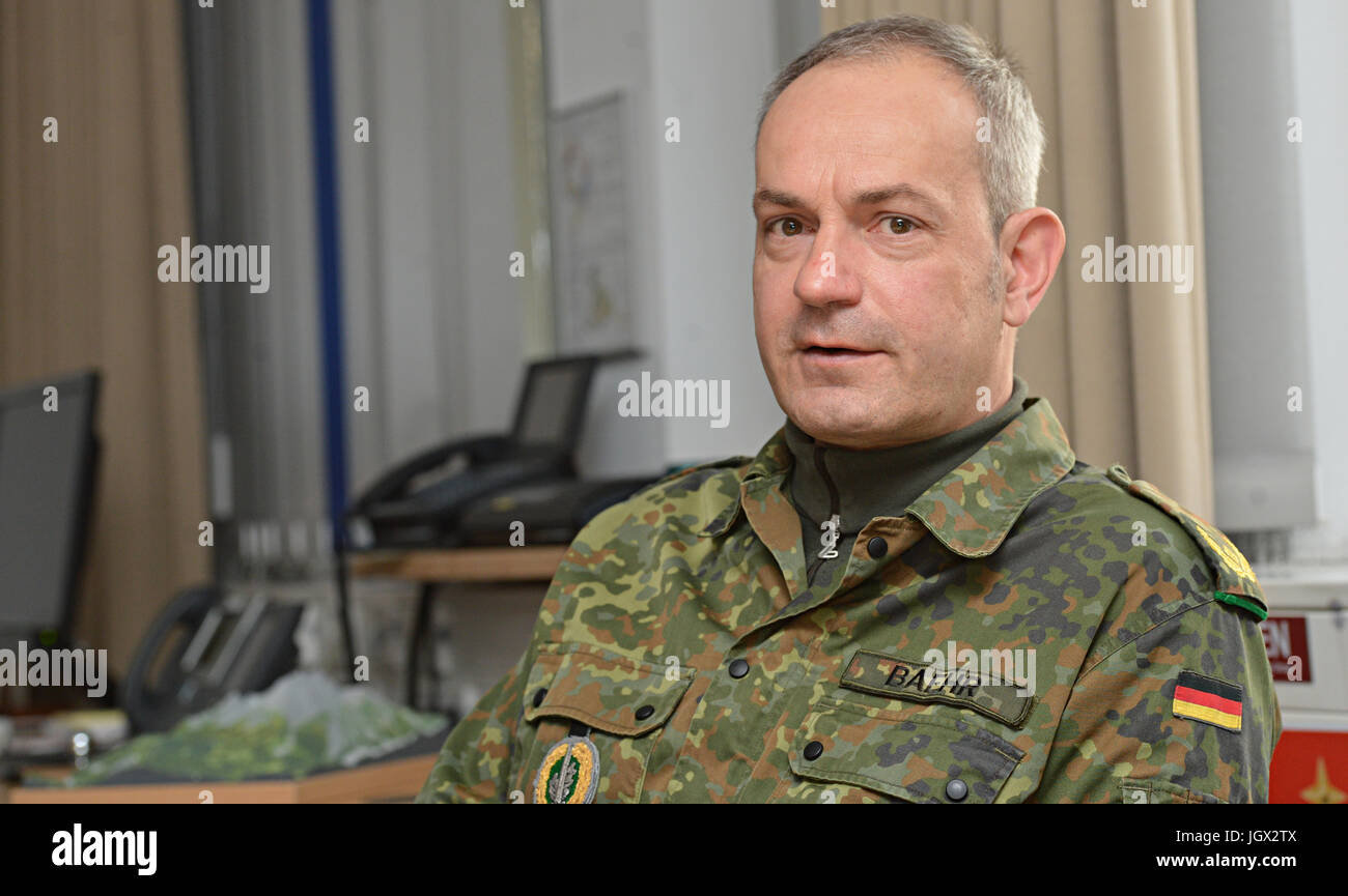 Calw, Germany. 23rd Jan, 2017. Brigadier-General Dag Baehr, the ...