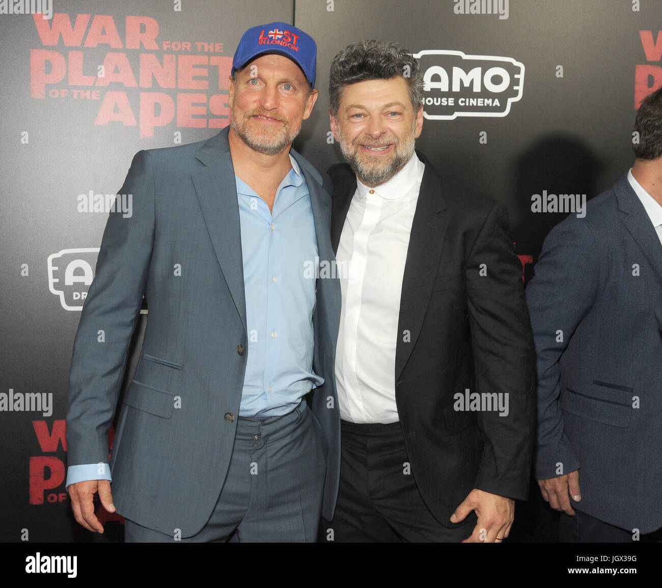 New York, NY, USA. 10th July, 2017. Woody Harrelson and Andy Serkis ...