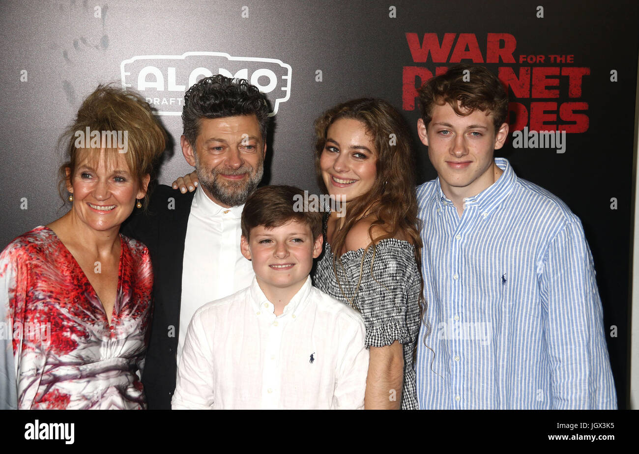 New York, New York, USA. 10th July, 2017. Actor ANDY SERKIS and his ...