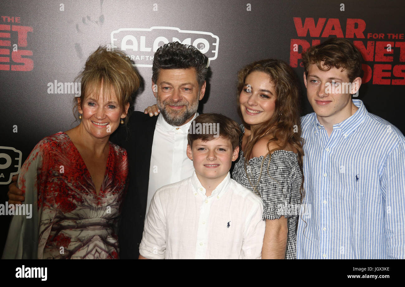 New York, New York, USA. 10th July, 2017. Actor ANDY SERKIS and his ...