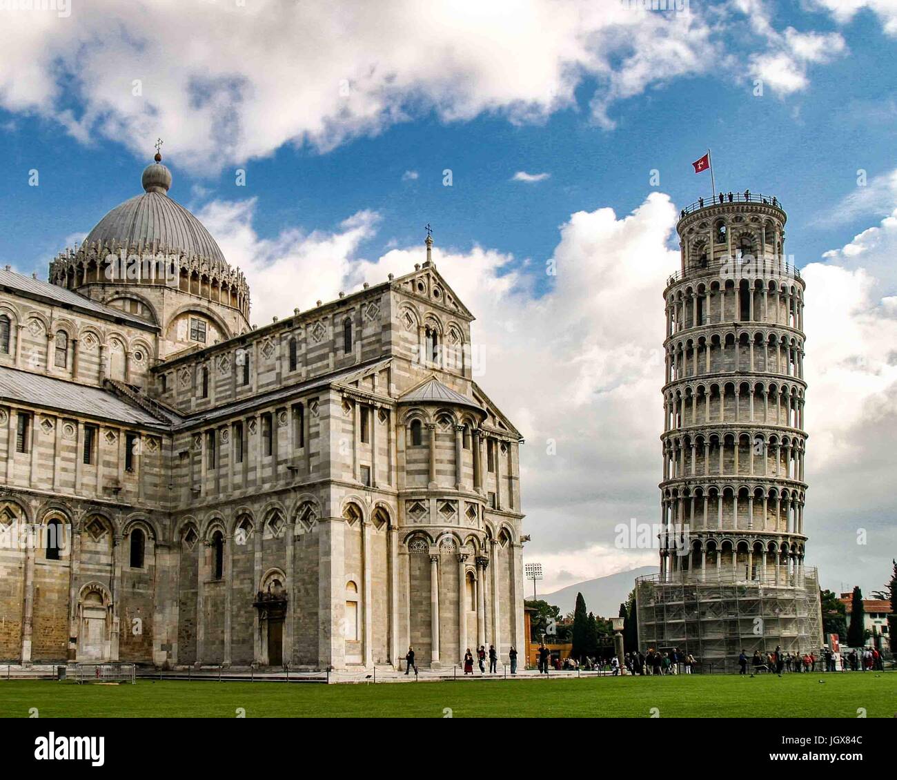 October 15, 2004 - Pisa, Italy - The west transept of the medieval ...