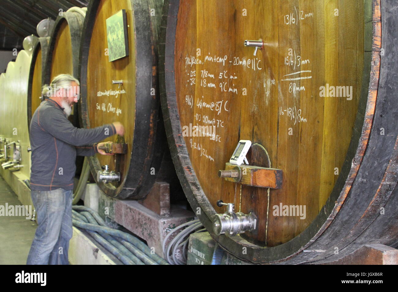 Winemaker Adi Badenhorst fetches a glass of Grenache from this year's ...