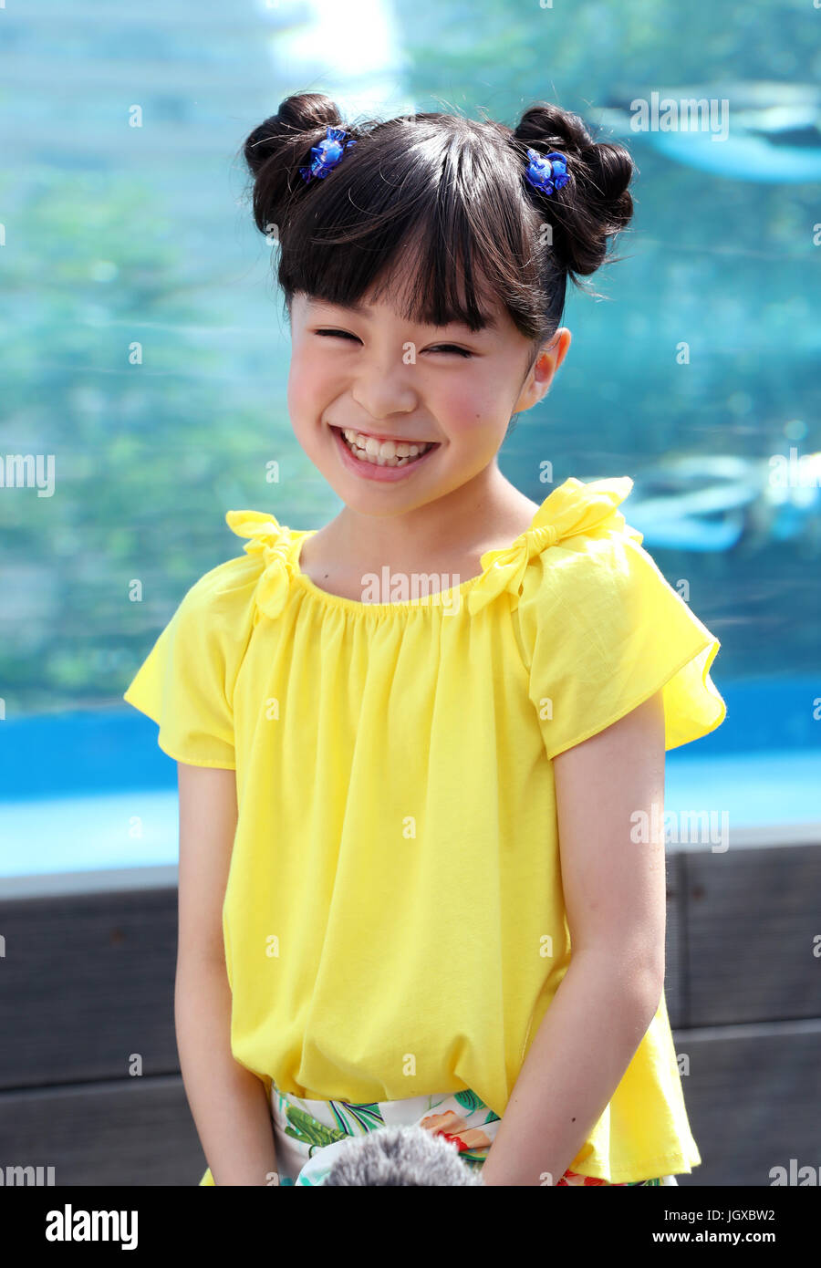 Tokyo, Japan. 12th July, 2017. Japanese actress Miu Arai attends the ...