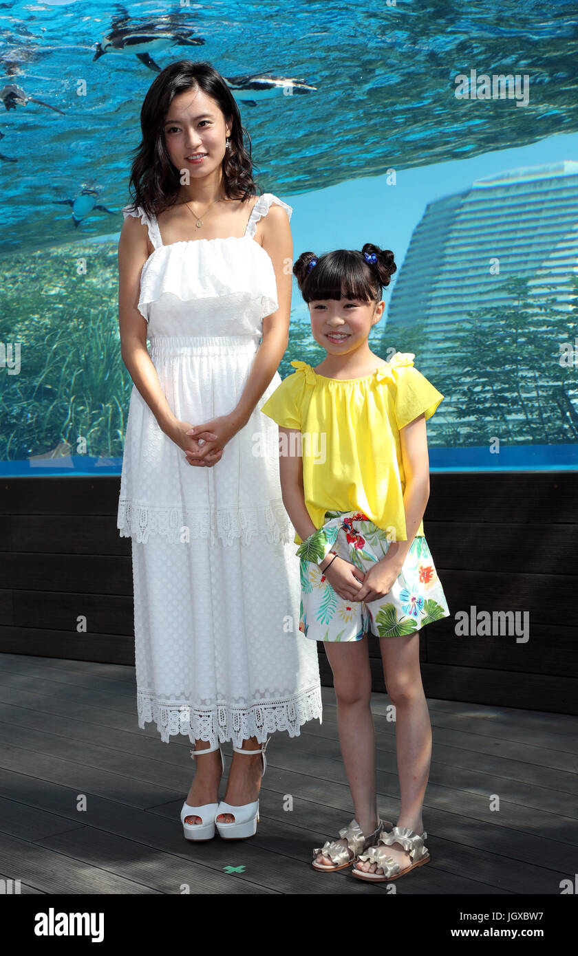 Tokyo, Japan. 12th July, 2017. Japanese actresses Ruriko Kojima (L) and ...
