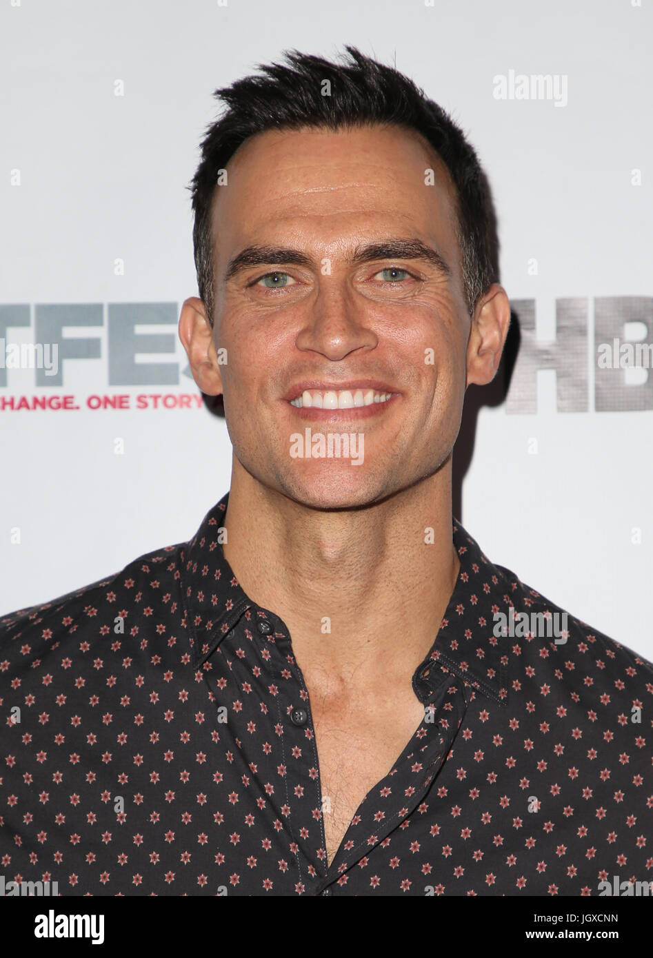WEST HOLLYWOOD, CA July 11- Cheyenne Jackson, At 2017 Outfest Los ...
