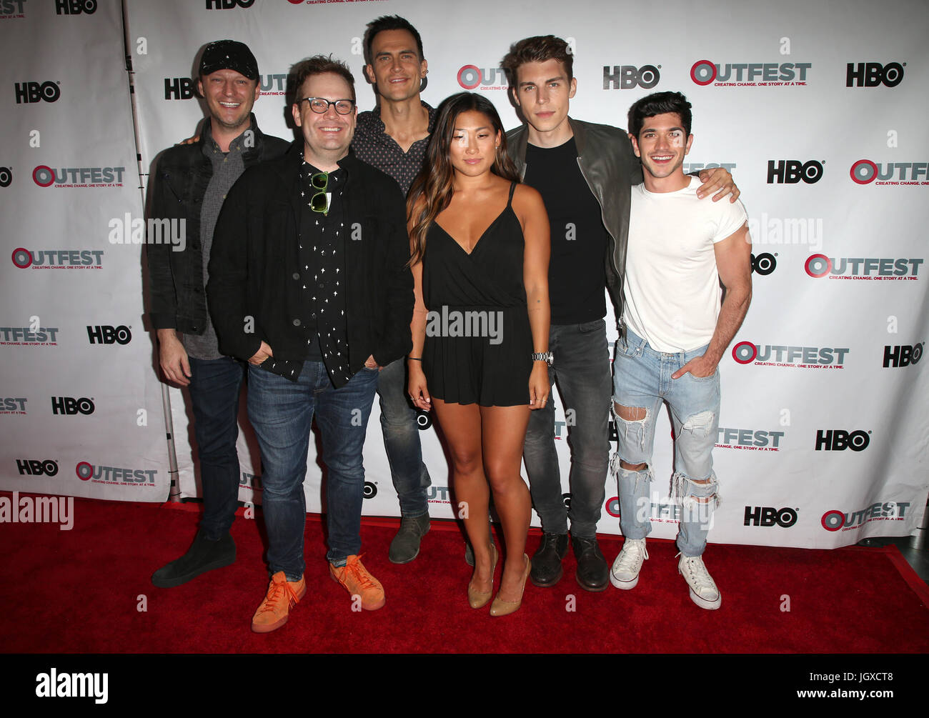 WEST HOLLYWOOD, CA July 11- Cory Krueckeberg, Tom Gustafson, Cheyenne ...