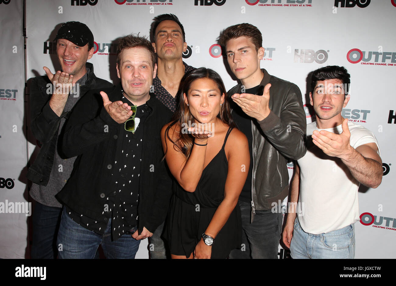 WEST HOLLYWOOD, CA July 11- Cory Krueckeberg, Tom Gustafson, Cheyenne ...