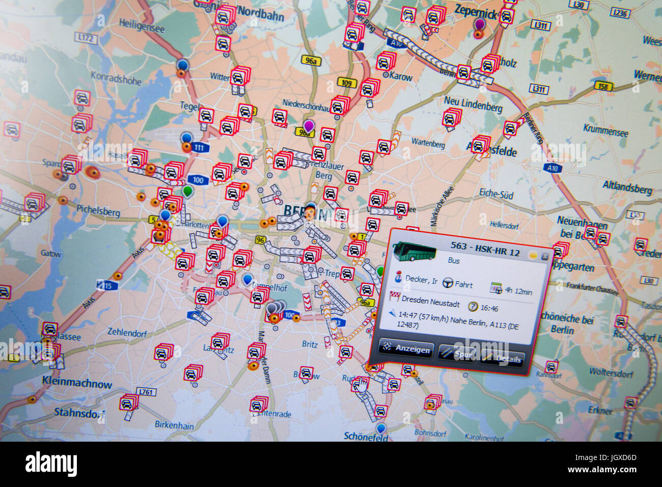 Traffic flow map hi-res stock photography and images - Alamy