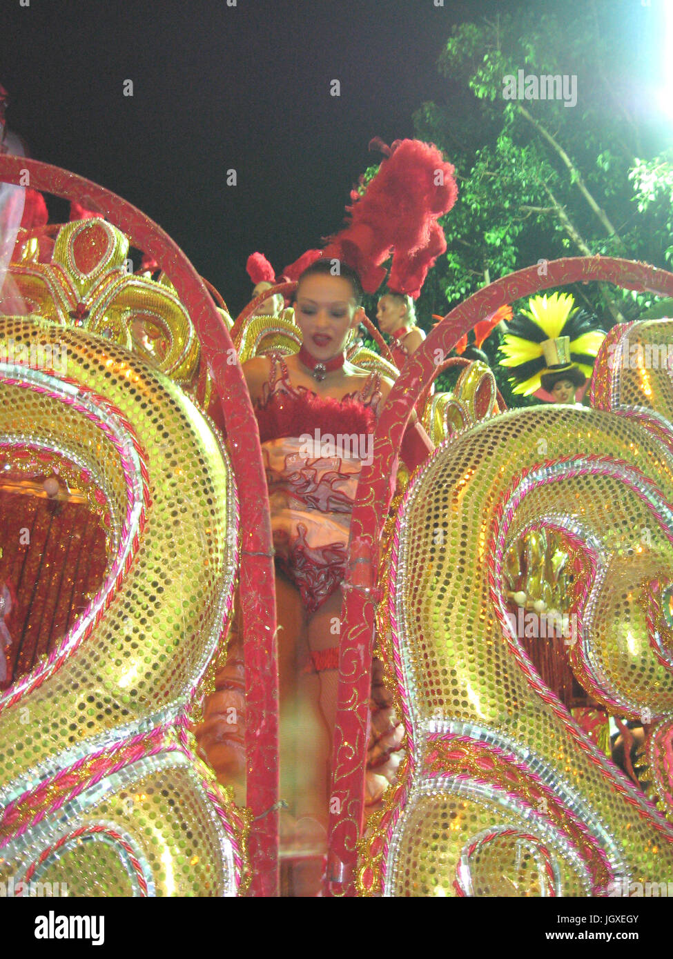 Car of Moulin Rouge Ballerinas, Concentration of the School of Samba ...