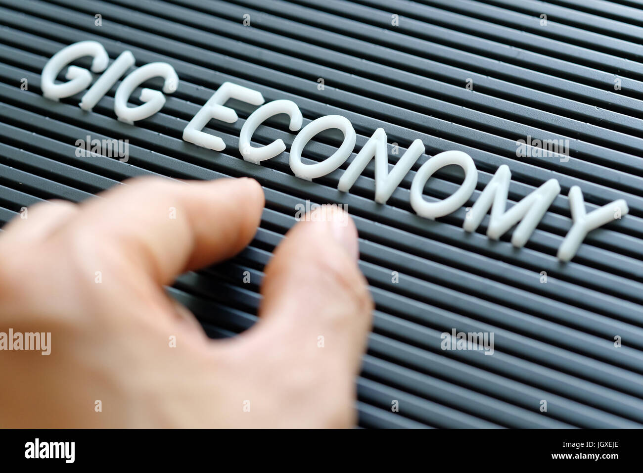 Gig Economy concept background Stock Photo - Alamy
