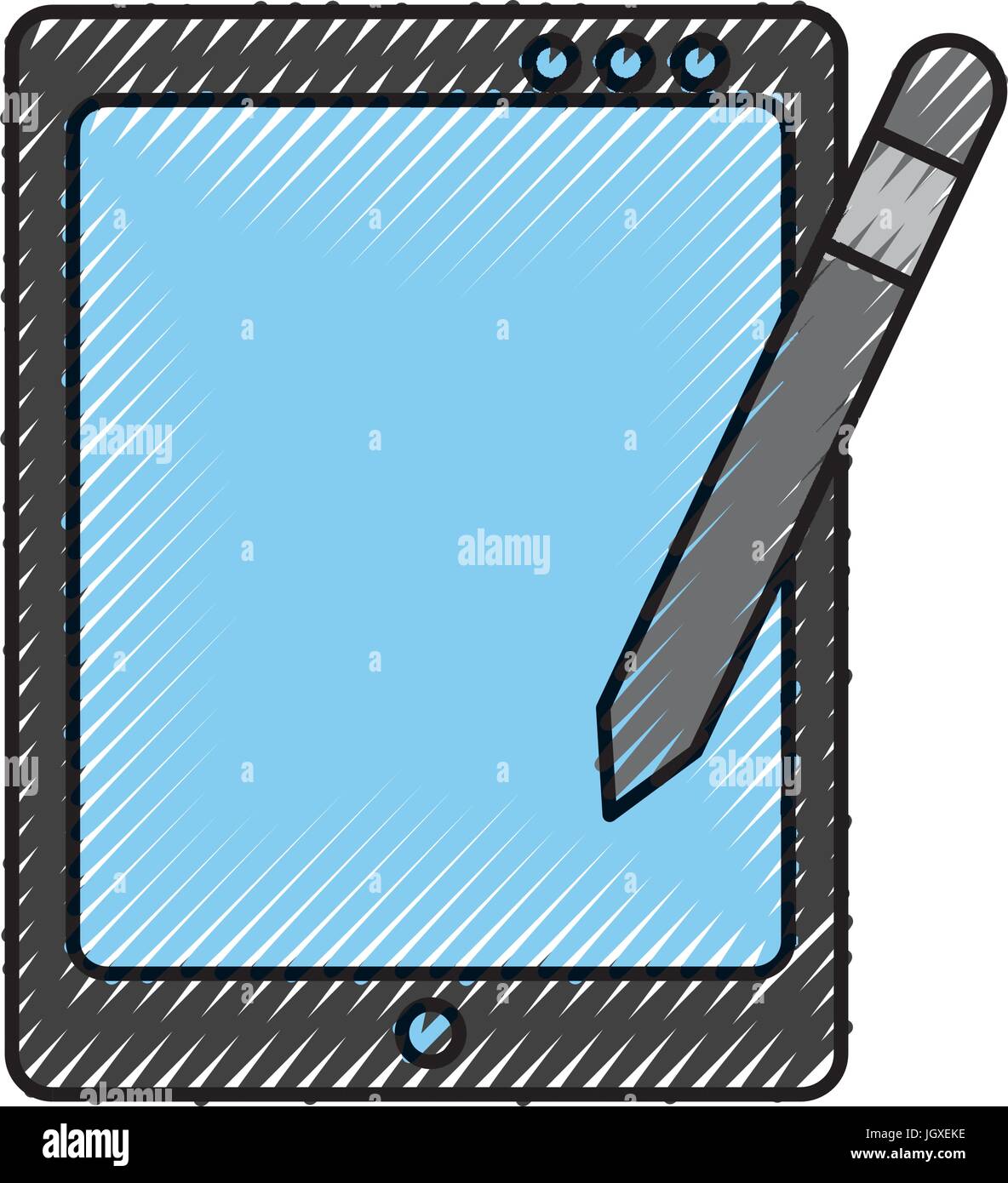Tablet drawing work Stock Vector Image & Art - Alamy