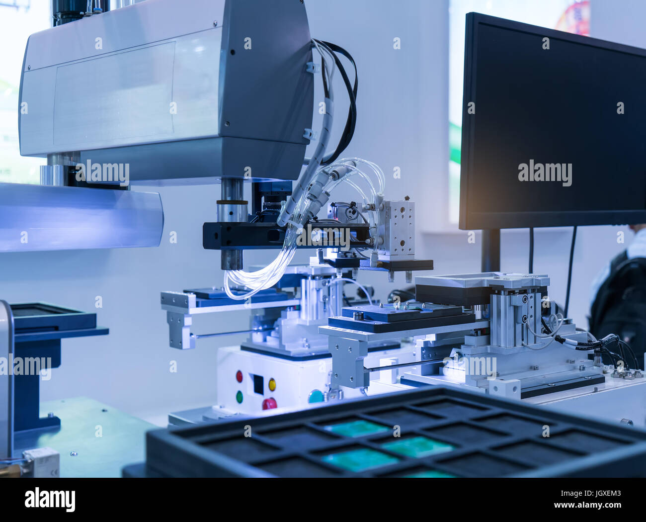 artificial intelligence machine at industrial manufacture factory,Smart ...