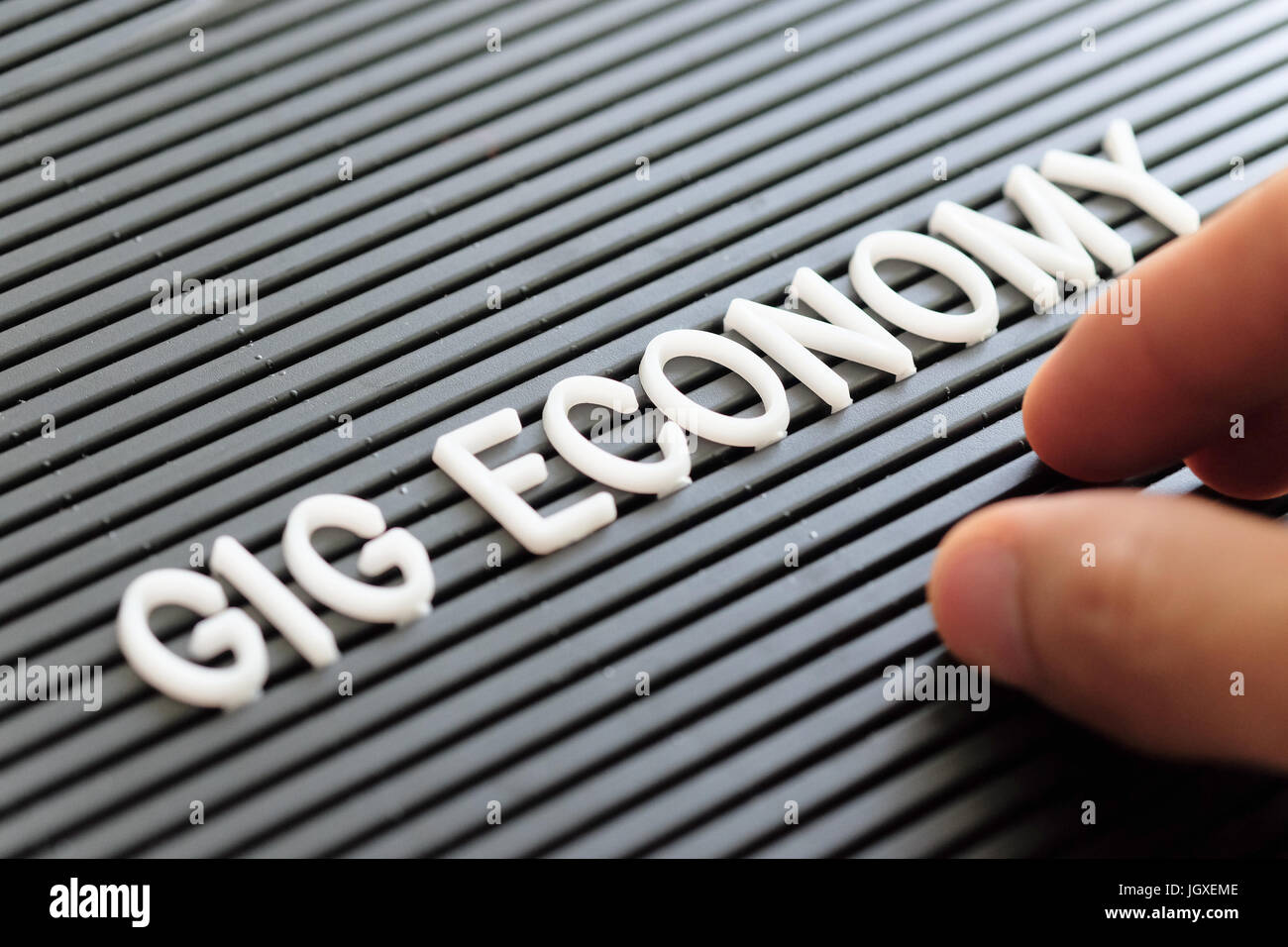 Gig Economy concept background Stock Photo - Alamy