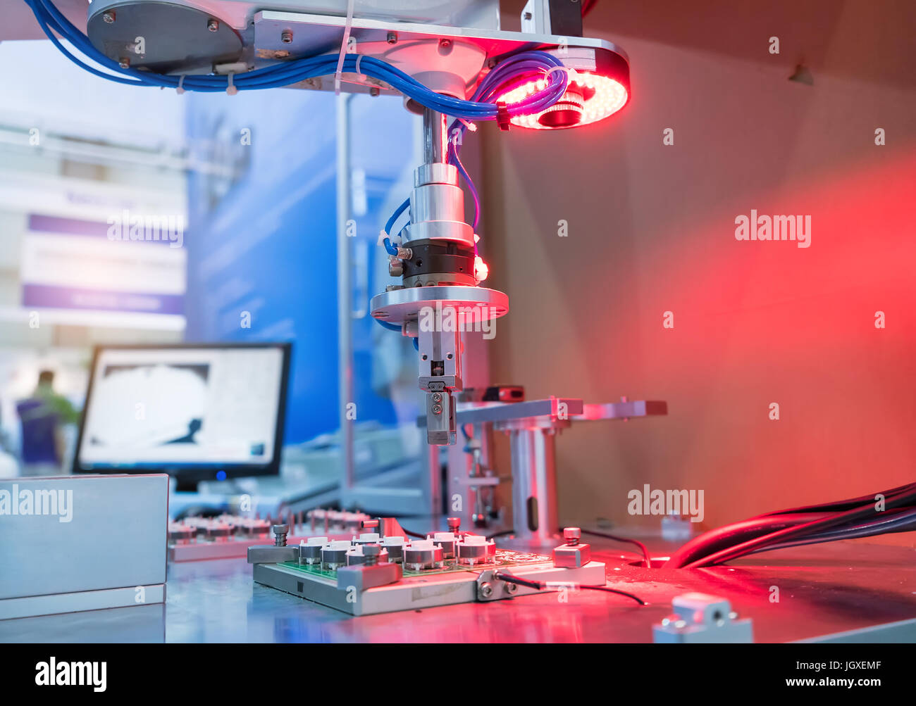 artificial intelligence machine at industrial manufacture factory,Smart ...
