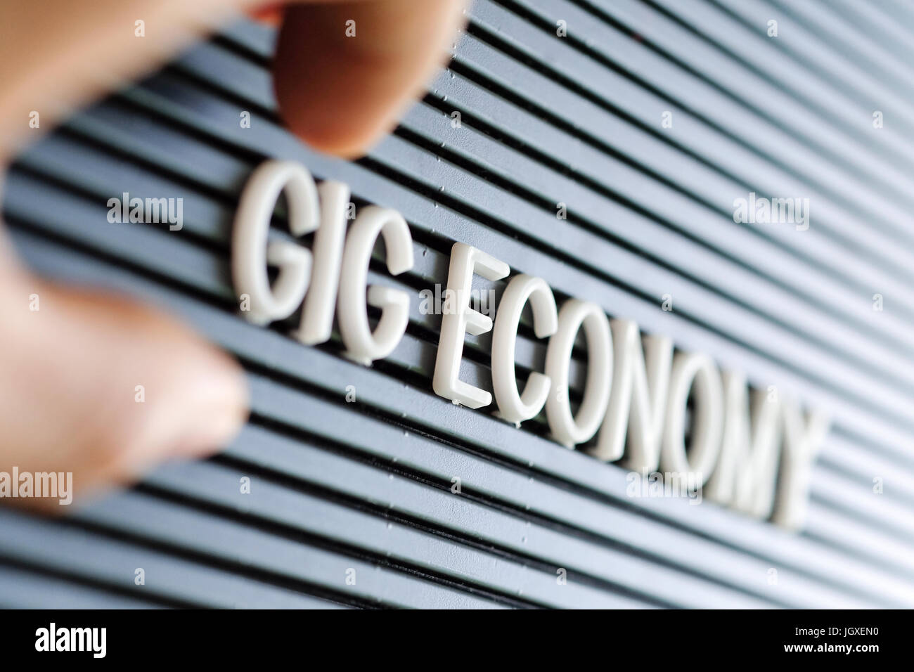 Gig Economy concept background Stock Photo - Alamy