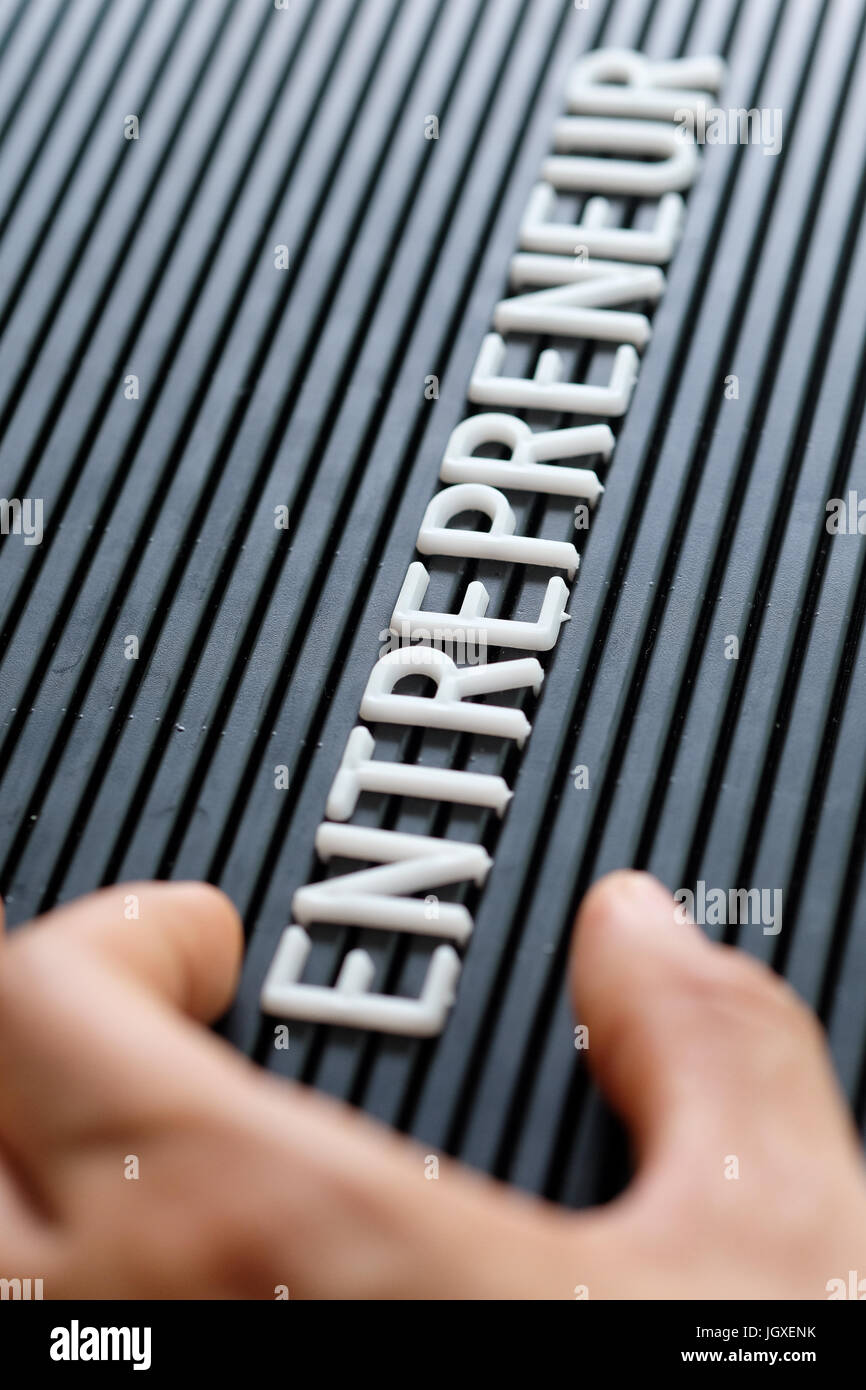 entrepreneur concept background Stock Photo - Alamy