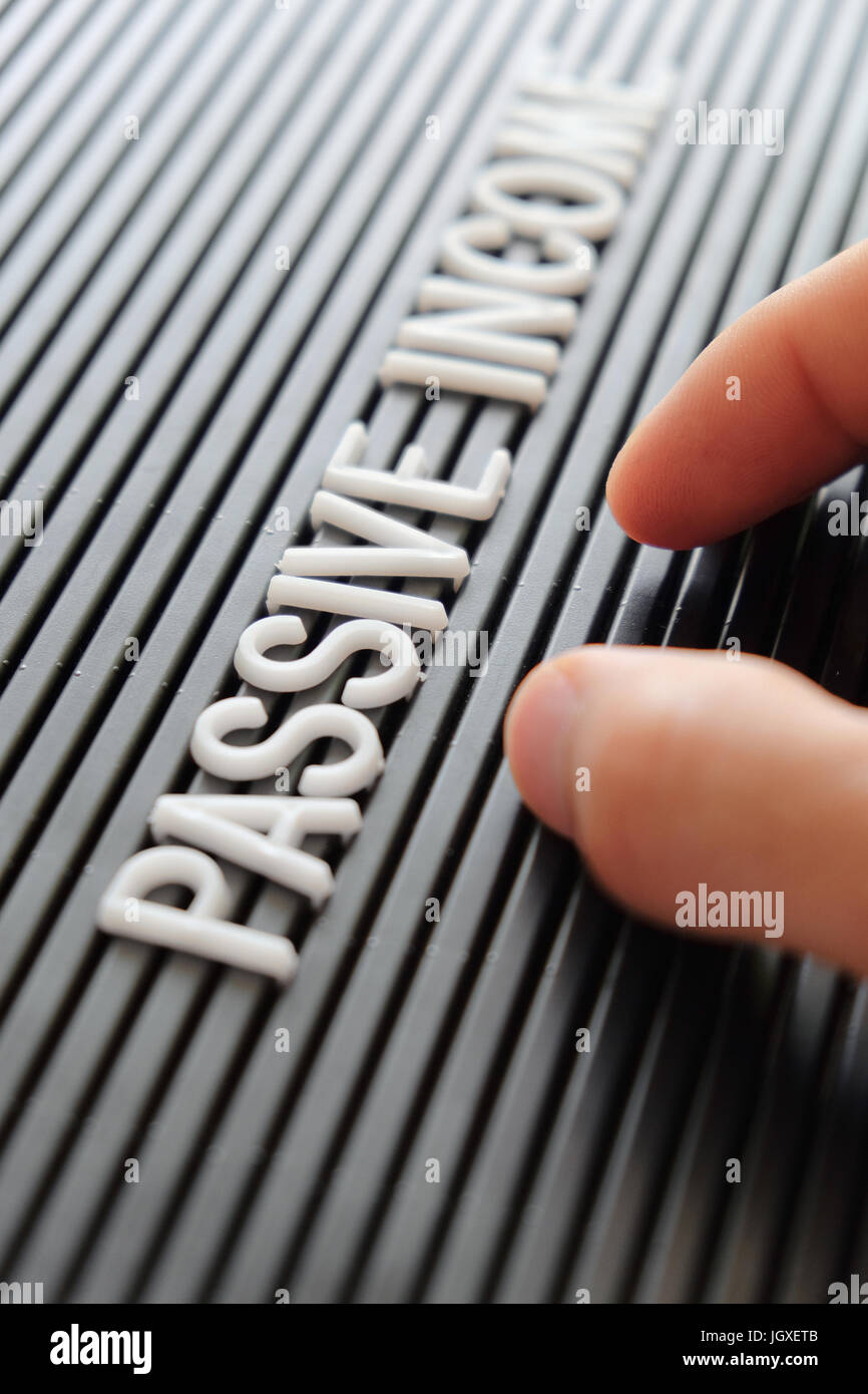 Passive Income concept background Stock Photo - Alamy