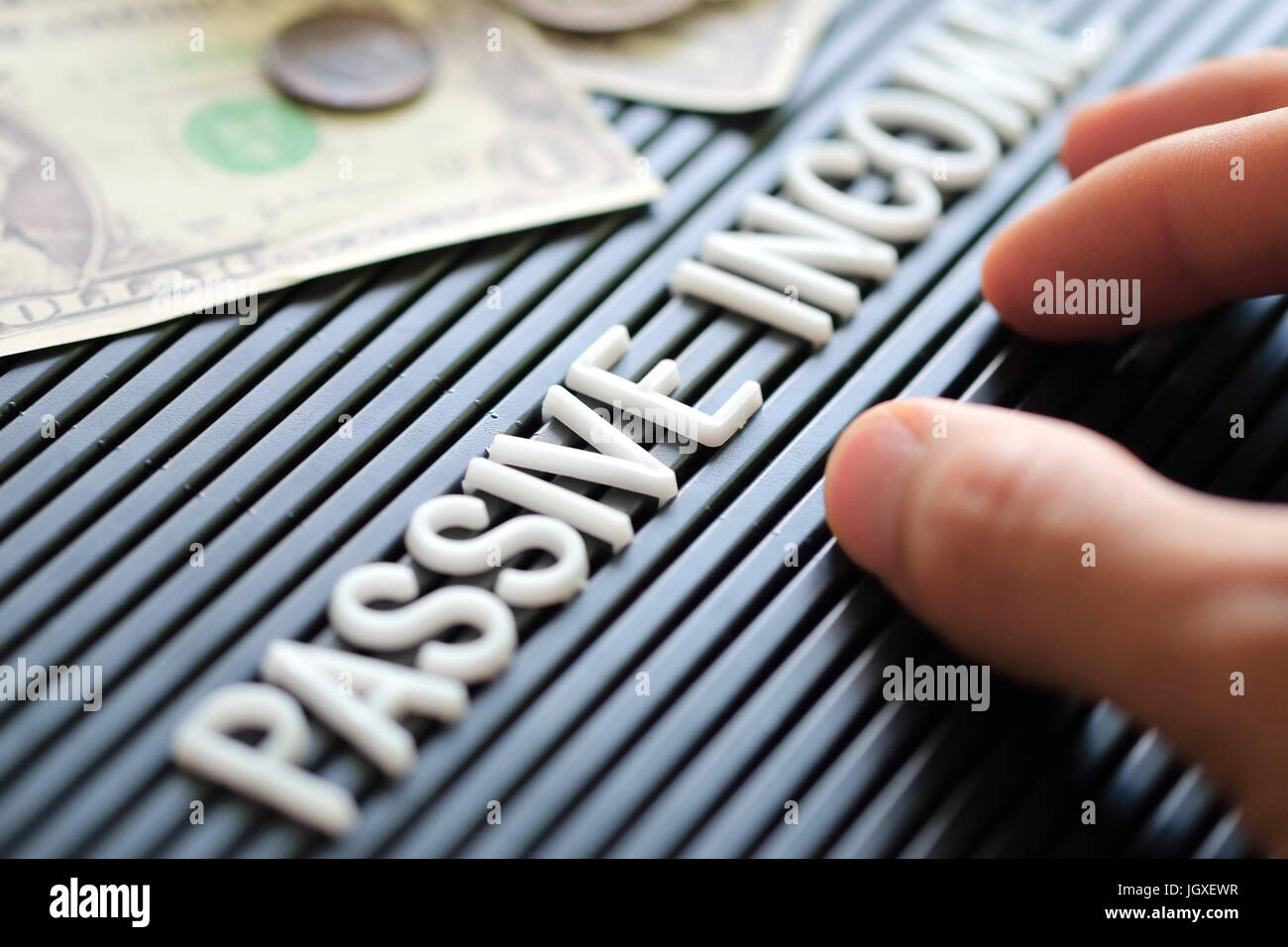 Passive Income concept background Stock Photo - Alamy