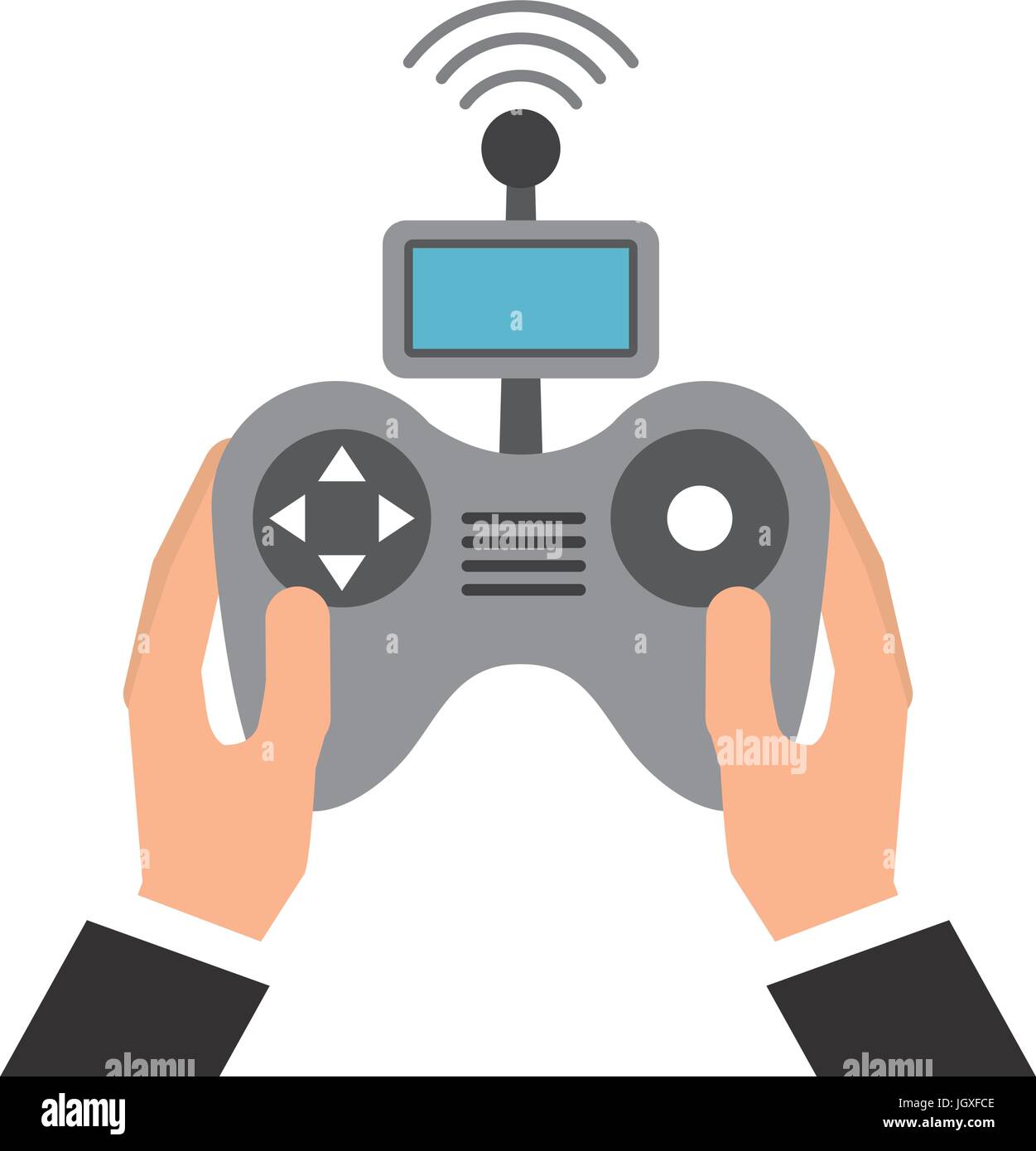 hands human with Drone remote control icon Stock Vector Image & Art - Alamy