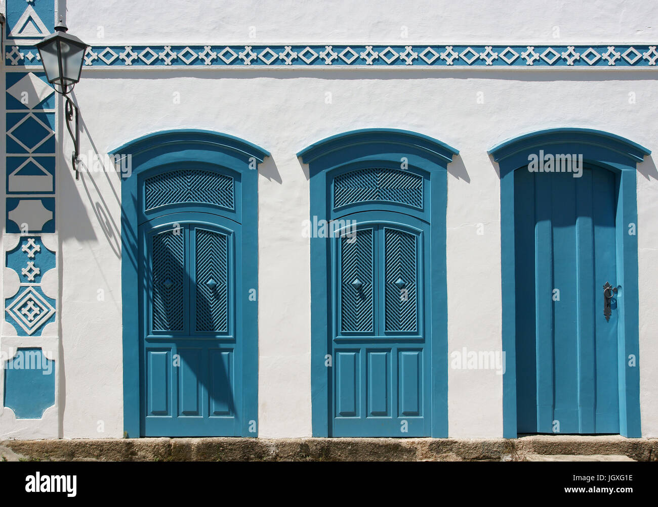 Facade of House, Paraty, Rio de Janeiro, Brazil Stock Photo - Alamy