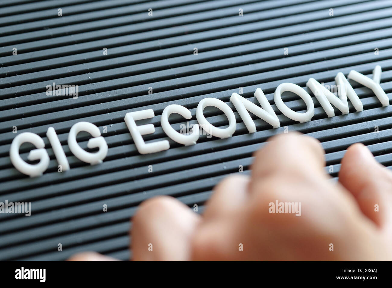 Gig Economy concept background Stock Photo - Alamy